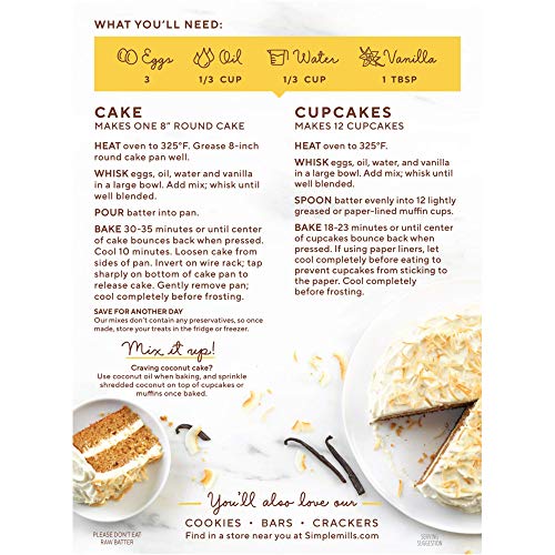 Simple Mills, Baking Mix Variety Pack, Banana Muffin & Bread, Chocolate Muffin & Cake, 3 Count & Almond Flour Baking Mix, Gluten Free Vanilla Cake Mix, Muffin pan ready
