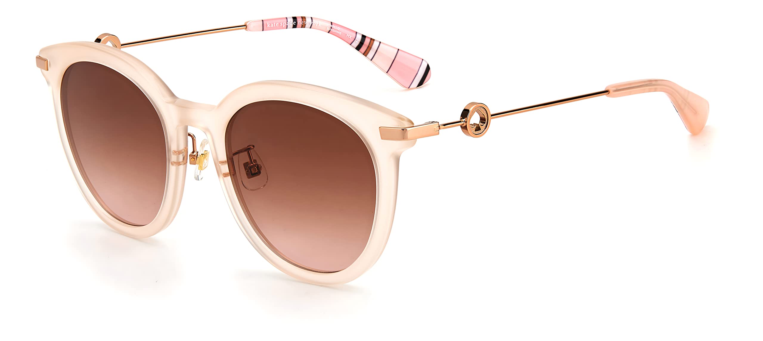 Kate Spade New York Women's Keesey/G/S Oval Sunglasses, Pink, 53mm, 22mm