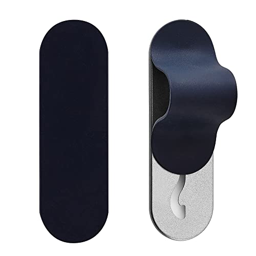 Momostick Flatstick, Cell Phone Finger Grip Strap Holder for Hand, Cell Phone Stand, New Slim Finger Loop Selfie Grip Compatible with Most Smartphones - Matte Navy
