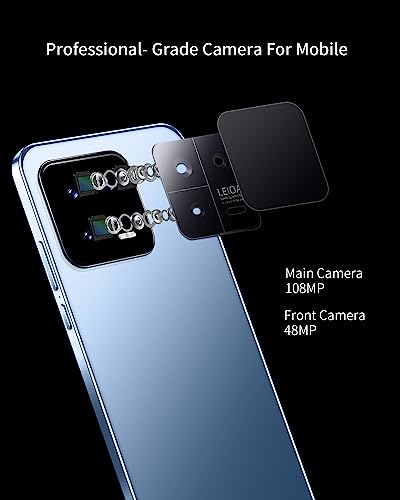 ExAchat M13 Pro 5G Unlocked Smartphone, 7.3" Large Screen Android 13 Phone 6GB+256GB 108MP 7300mAh Dual SIM Cell Phone 5G Fingerprint/Face ID