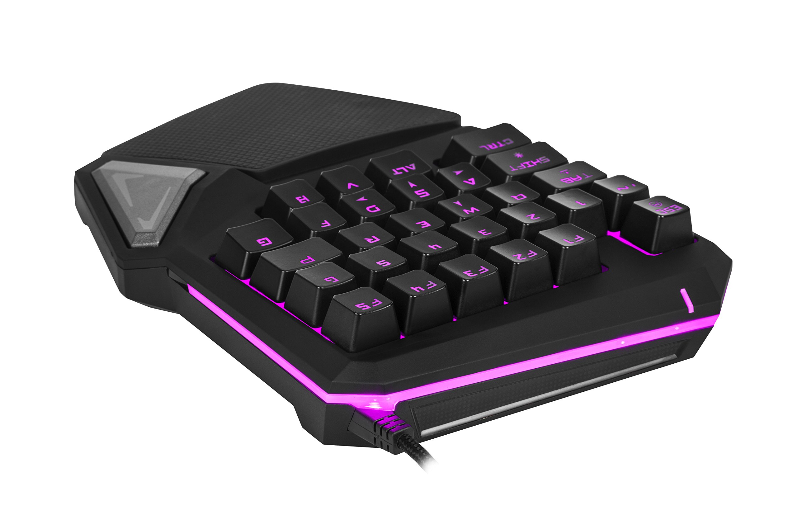 Gaming Keypad The New Gameboard with Programmable Keys 7 Color LED Backlit PC Portable Wired USB Black Ergonomic Game Keypad Compatible with Windows System The Most Fun Gaming Keyboard
