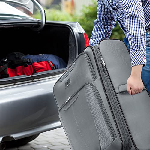 Verdi 20 Inch Luggage β Expandable Durable Softside Lightweight Suitcase with 8-wheel Spinners Carryon Bag charcoal
