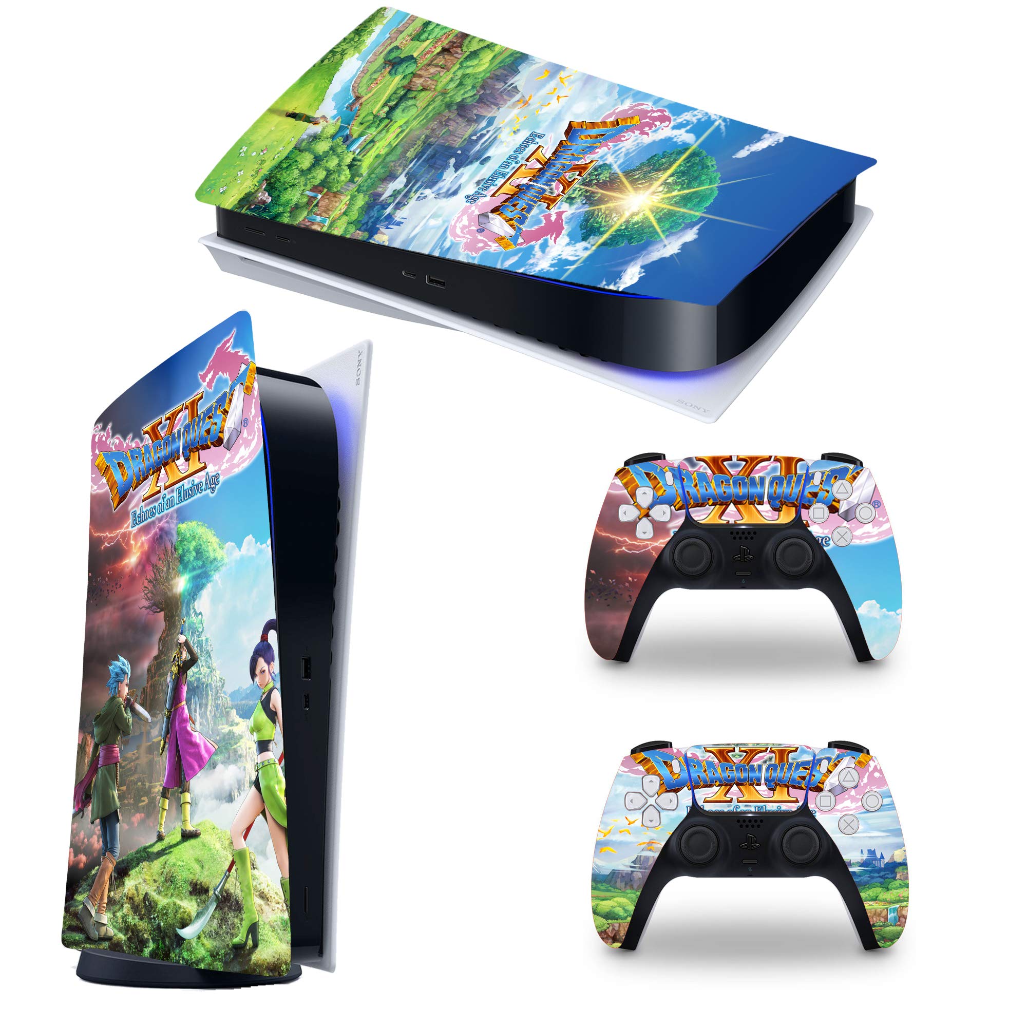 Fantasy game play - PS5 Digital Edition Skin Console - PS5 Digital Edition Controller Skin Cover Vinyl Decal Protective