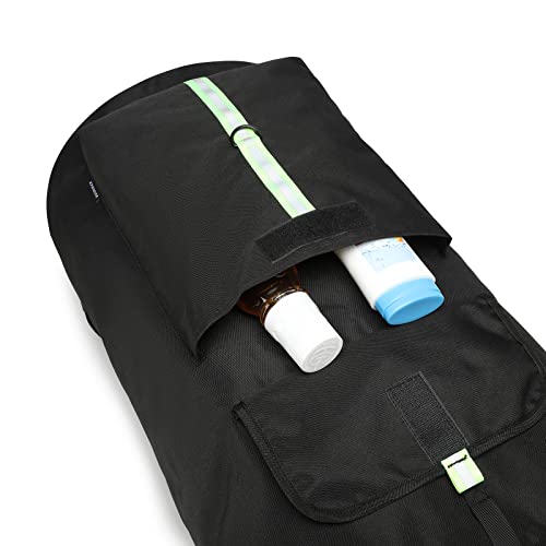 SUOVOCK laundry bag backpack, extra-large heavy duty laundry bags, laundry backpack for college students, with drawstring closure(Black Laundry Backpack Bag)