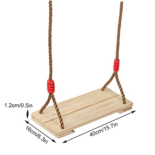 Versatile Wooden Swing for Indoor/Outdoor Play - Perfect Accessory for Playground Equipment or Patio Relaxation - Ideal for Adults & Kids Alike