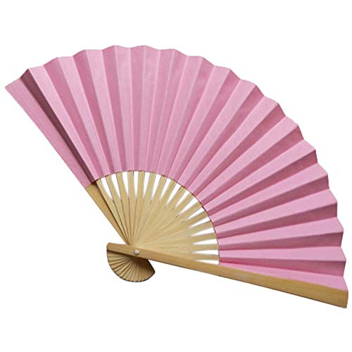 Hand Fans Folding fan Pattern Chinese Style Hand Held Fan Bamboo Paper Folding Fan Handheld Wedding Hand Fan Cool Bamboo Flower Personalized (Color : J)