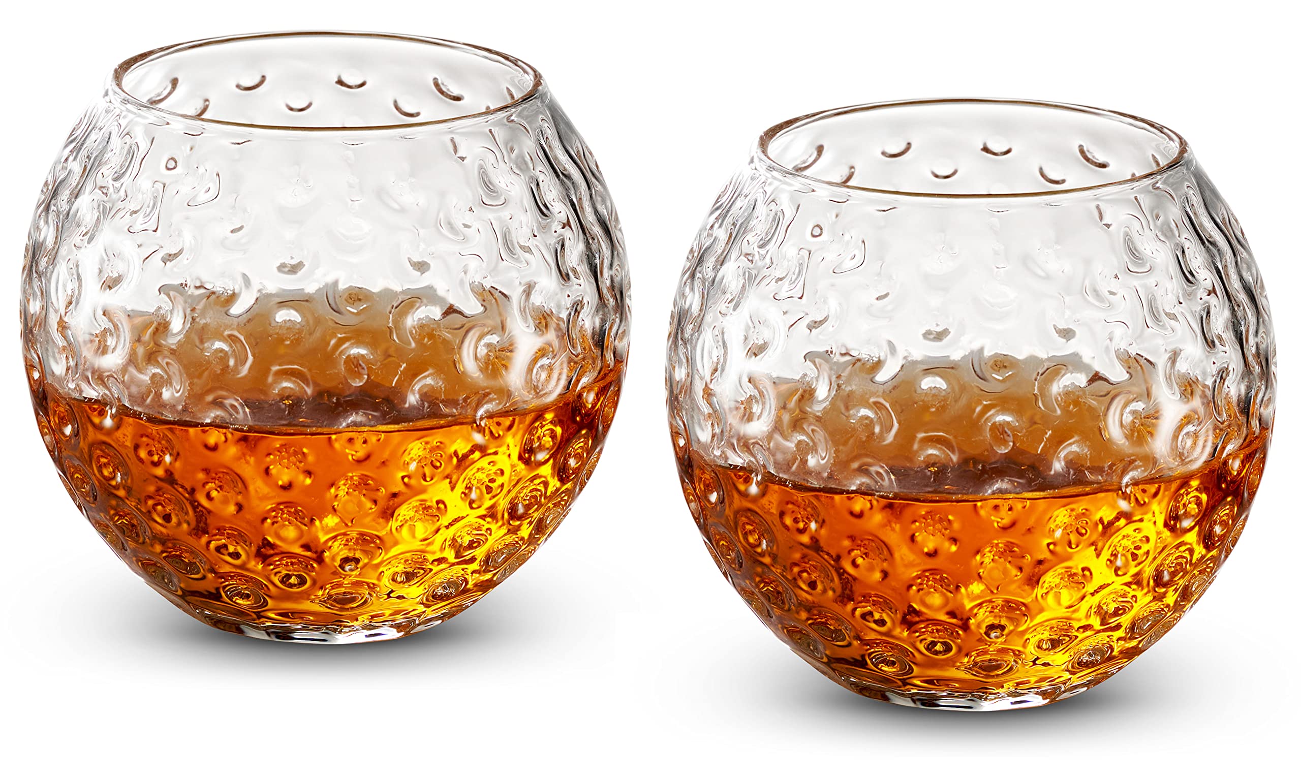 Godinger Whiskey Decanter, Golf Club Liquor Decanter and Golf Ball Whiskey Glasses, Whiskey Gift Set, Gifts for Men