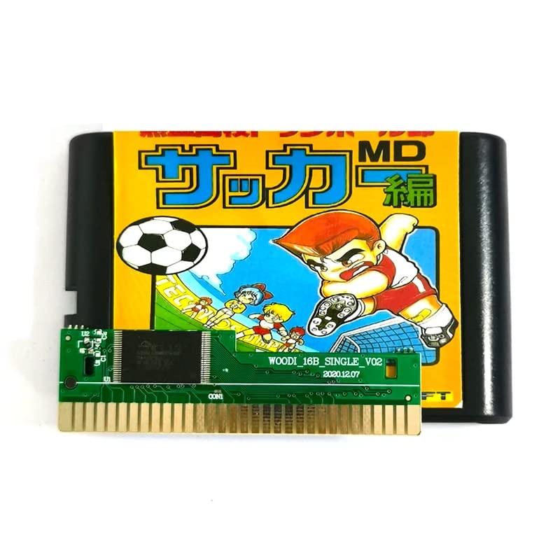 High School Soccer Kunio Kun 16 Bit MD Game Card Sega Mega Drive Genesis
