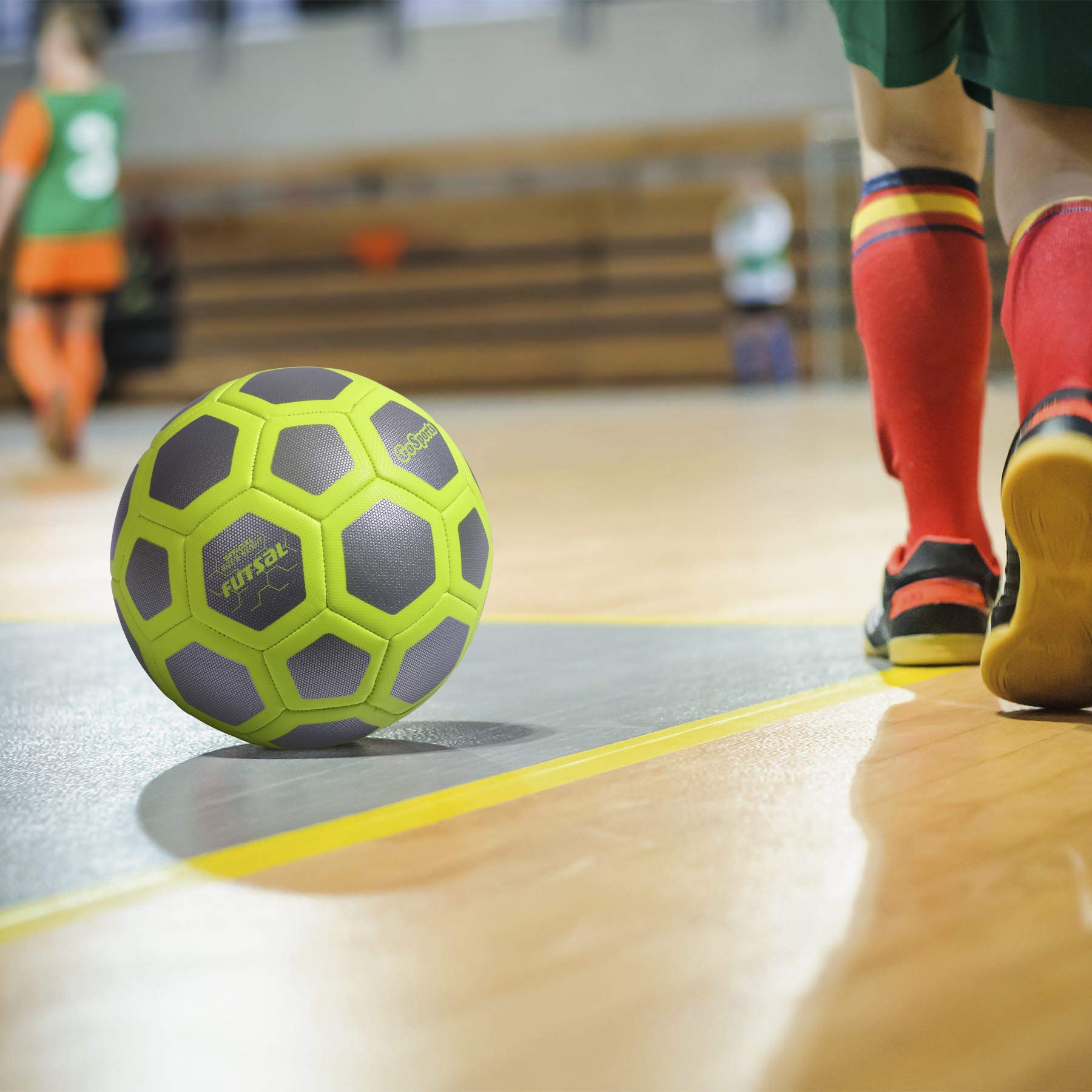 GoSports ELITE Futsal Balls - Great for Indoor or Outdoor Futsal Games or Practice β Choose Single or Six Pack - Includes Pump