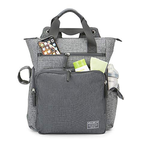 Eddie Bauer Departure Hybrid Diaper Bag, Grey