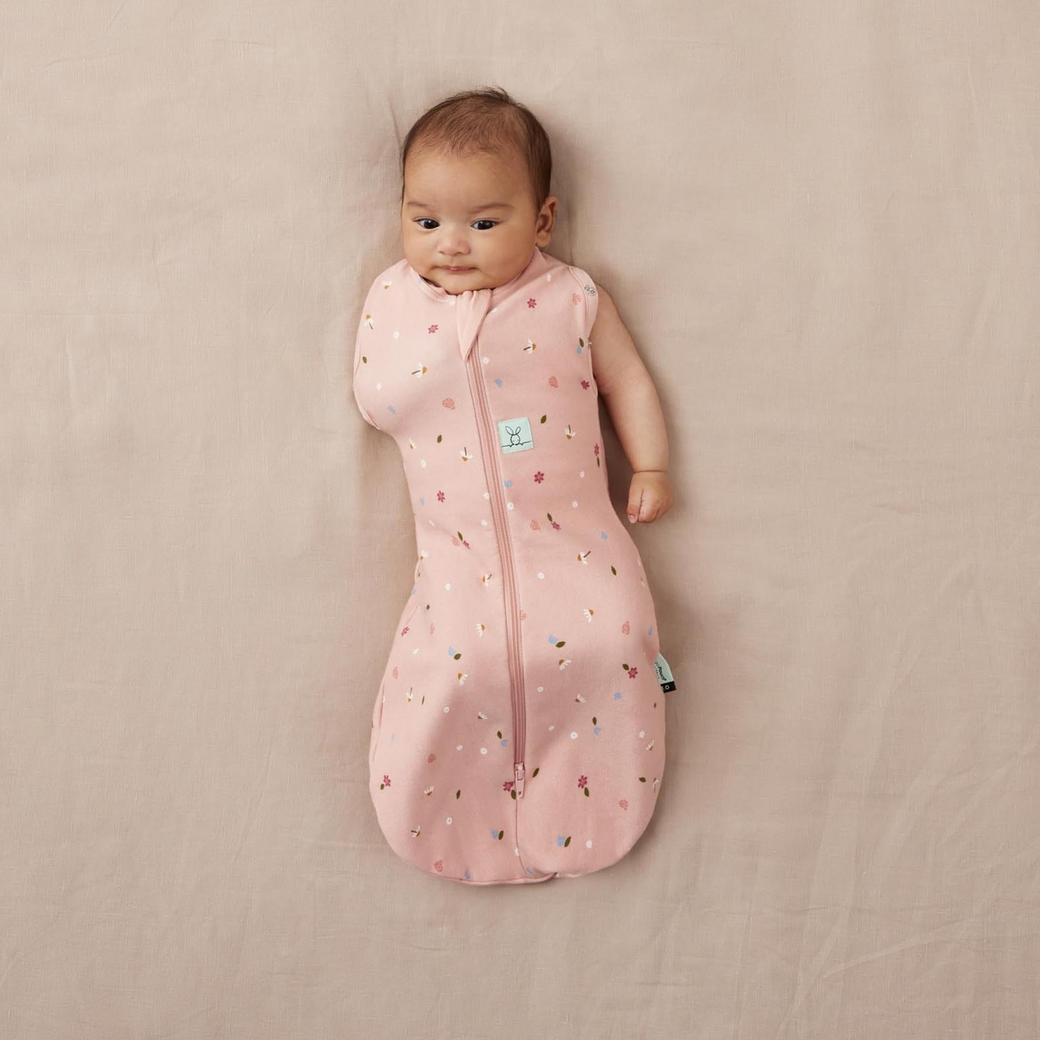 ergoPouch 1 tog Baby Sleep Sack 0-3 months - Baby Sleeping Sack for Warm & Cozy nights - Cocoon Swaddle Sack Baby Keeps Calm & Relaxed (Grey Marle)