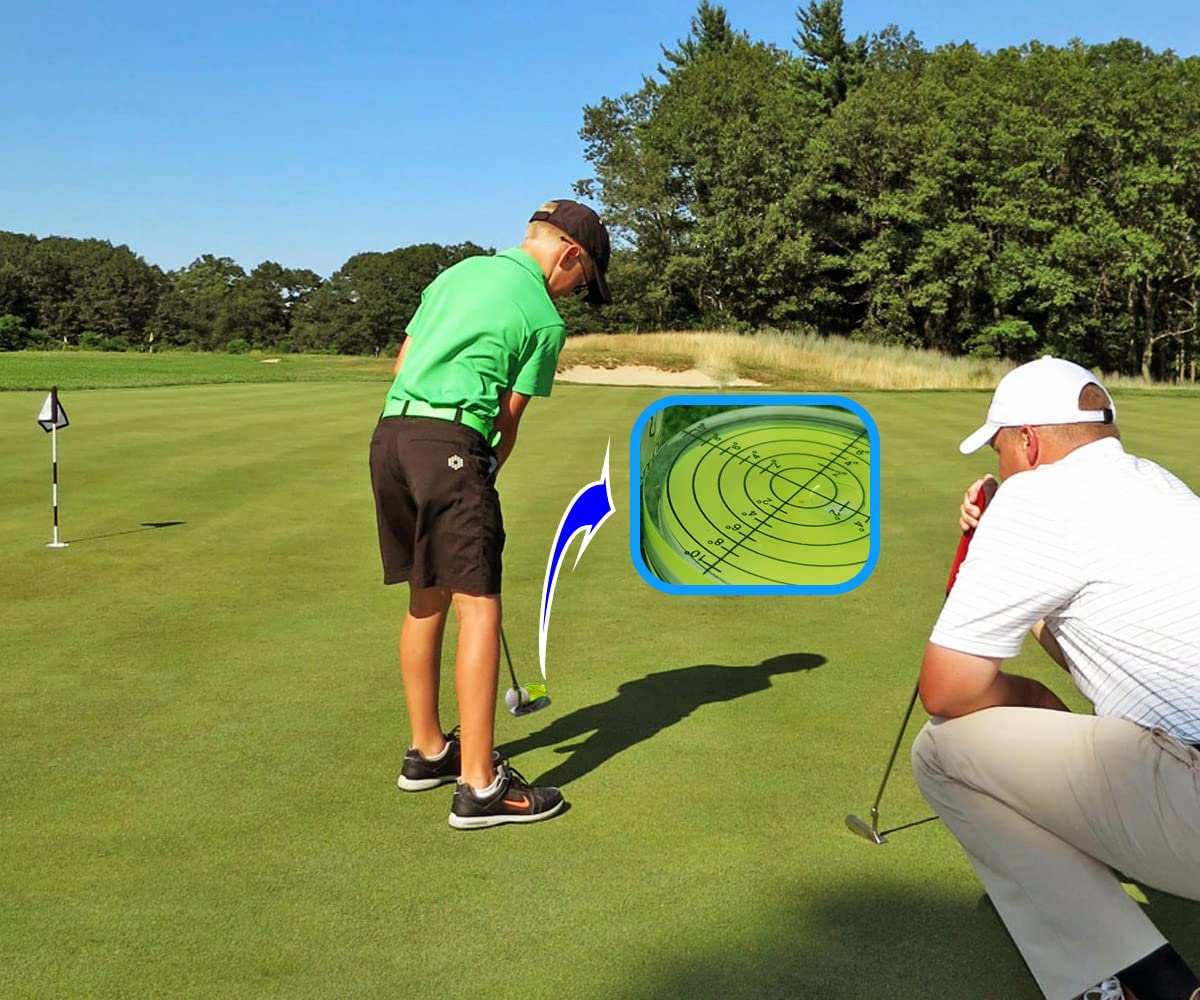 Green Reader Golf, Golf Ball Marker - Level Angle High Precision Golf Putting Aid, Golf Green Reader - Size 1.9" x 0.39"