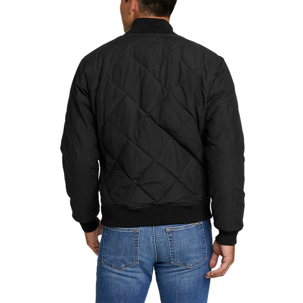 Eddie Bauer Men's 1936 Skyliner Model Down Jacket, Black, Large