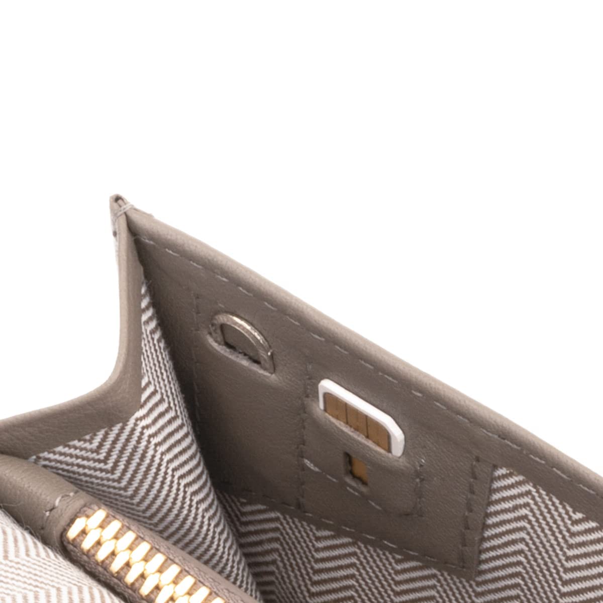 Gnome & Bow Gulliver Cash Coin Long Wallet Women Men (100% Genuine USA Nappa Leather/RFID Blocking) (Taupe Grey)