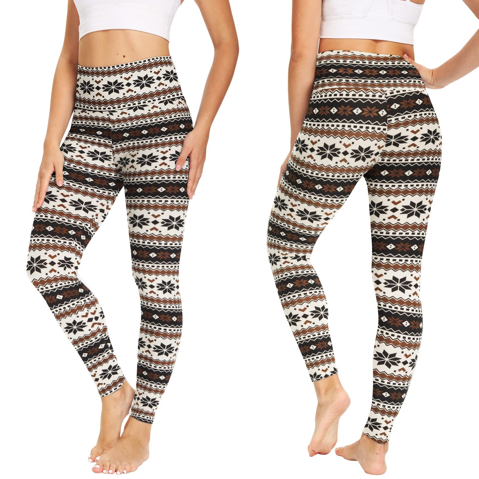 Eyeneen High Waisted Leggings for Women - Full-Length Soft Tummy Control Stretchy Yoga Pants Workout Running Leggings