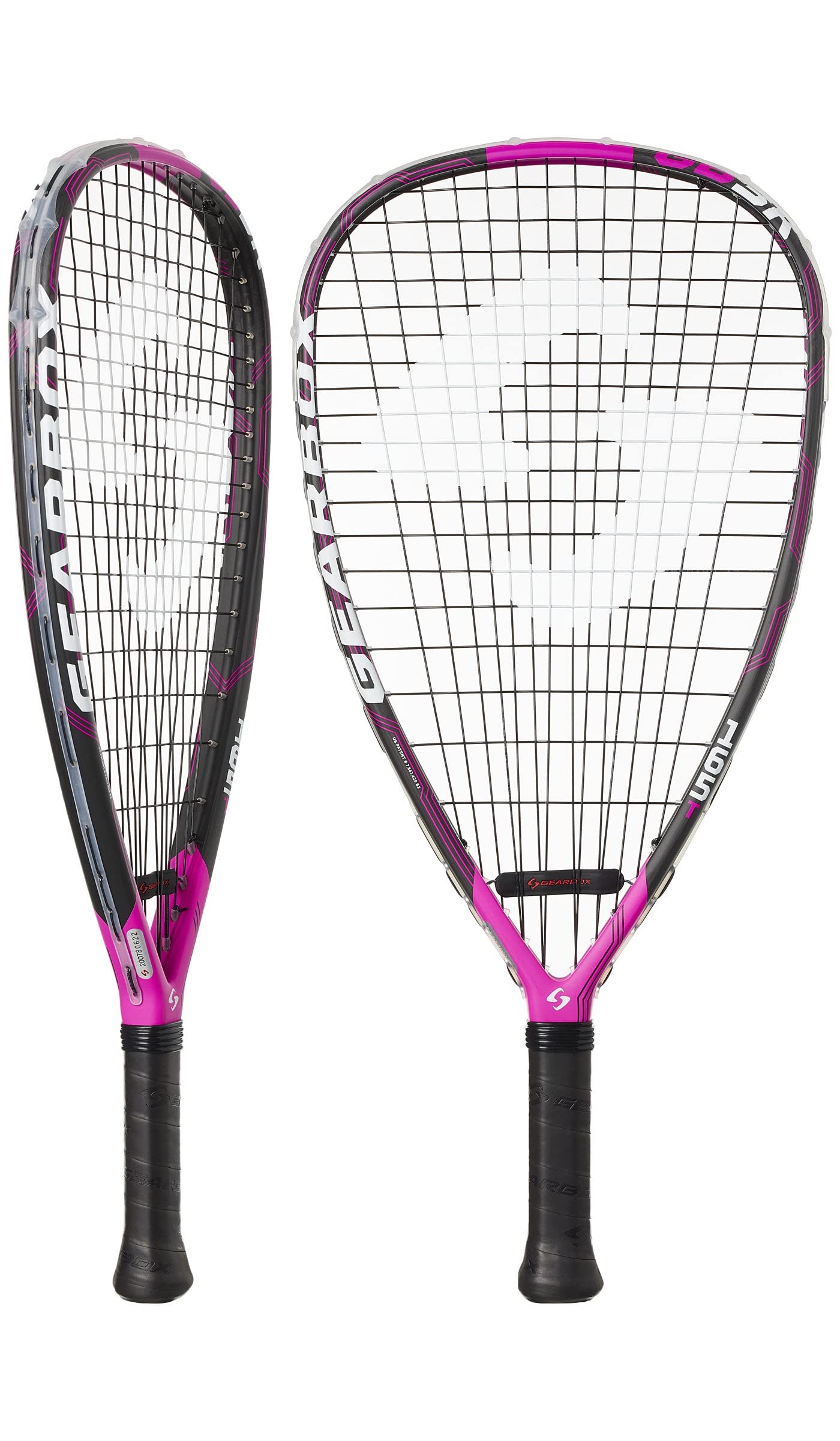 Gearbox GB3K 165T Pink Racquetball Racquet - 3 5/8'' Grip