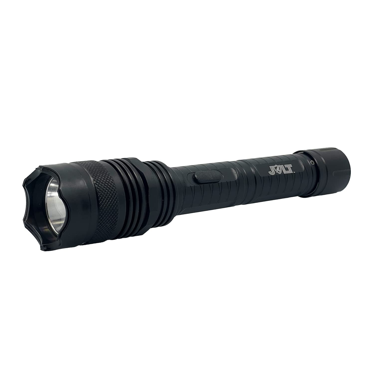 JOLT Stun Gun Flashlight for Self Defense Tactical 95,000,000* Rechargeable with Belt Clip