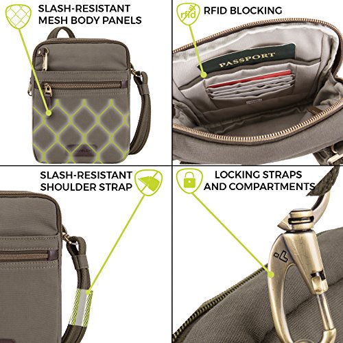 Travelon: Anti-Theft Courier Small N/s Slim Travel Bag - Navy