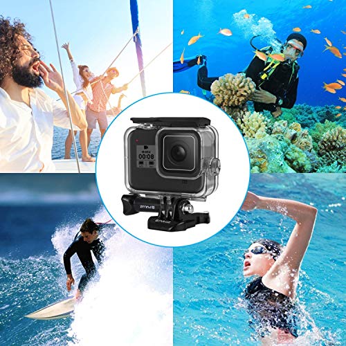 Electronics Mart Underwater Waterproof Camera Housing for GoPro HERO8 60M Depth Diving Case Protective Shell for Scuba Diving Snorkel for GoPro Hero 8