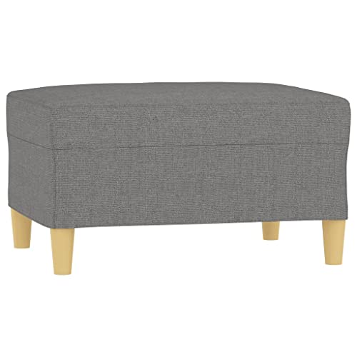 loibinfen 3 Seater Sofa with Footstool Sofa Set, Modern Fabric Couch Sofa Furniture,Three Seat Sofa for Home, Office, Living Room, Dark Gray 82.7" Fabric(Style A)