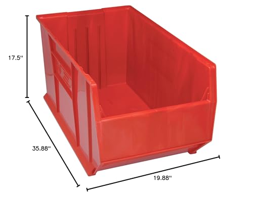 Quantum Storage Systems Bin,35-7/8 in. L,19-7/8 in. W,Red