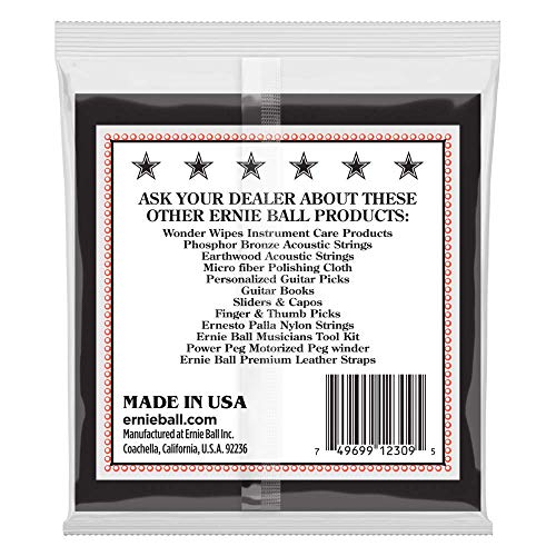 Ernie Ball 5-String Medium Stainless Steel Banjo Strings, 10-10 Gauge (P02309)