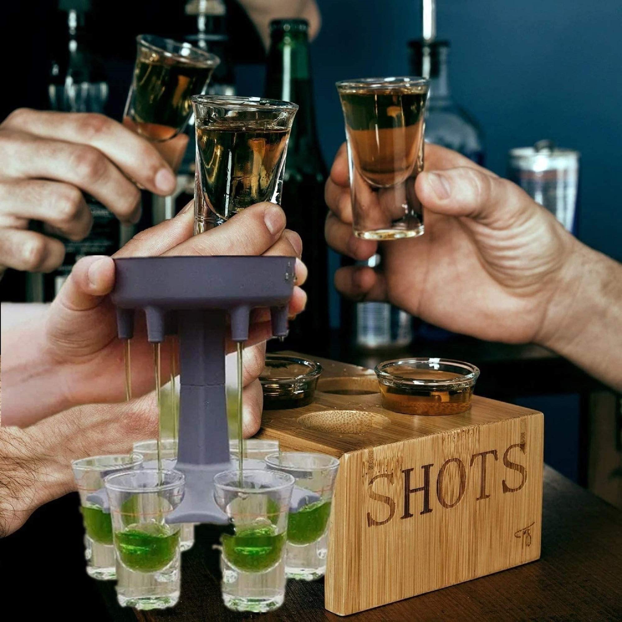 Generic 12 Pack heavy base Acrylic Plastic Shot Glasses, Unbreakable shot glass Perfect for Shot Dspenser, Bars, Parties, All Liquor, Cocktails & Family Game Night, (Capacity 1.2 oz Clear 12 Pack)