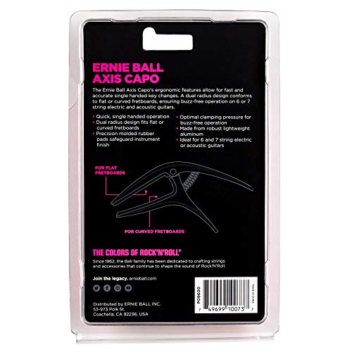 Ernie Ball Axis Reversible 2-in-1 Capo - Black Satin