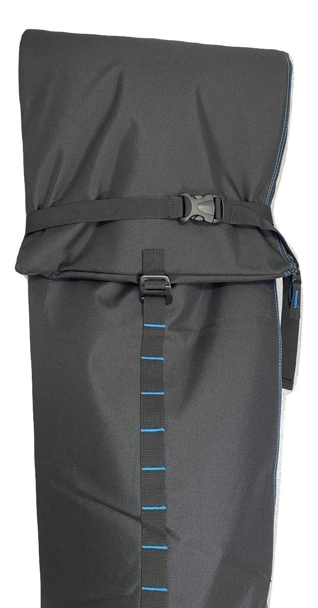 Element Equipment Padded Ski Bag Adjustable One Size Fits All Travel Ski Bag Black/Red
