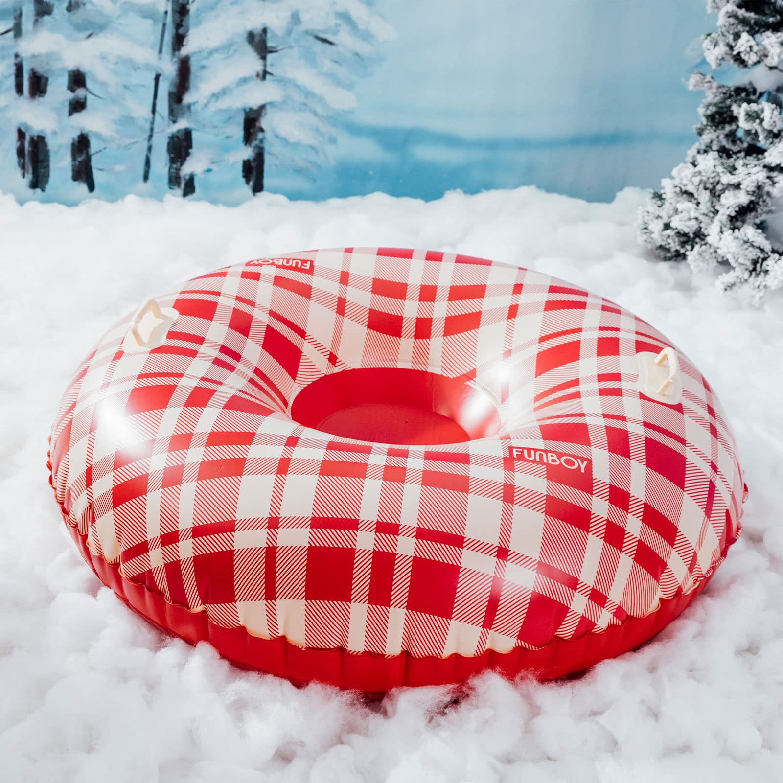 FUNBOY Inflatable Tube, Retro, Plaid Single