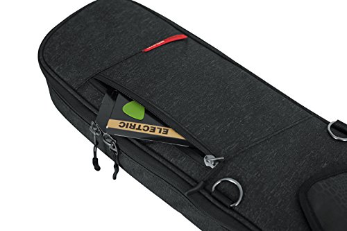 Gator Cases Transit Series Electric Guitar Gig Bag; Charcoal Black Exterior (GT-ELECTRIC-BLK)