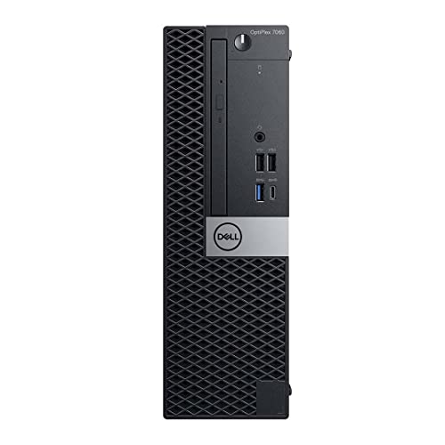 Dell Optiplex 7060 SFF Desktop Computer PC | Intel 8th Gen i7-8700 (6 Core) | 16GB DDR4 Ram 256GB NVMe M.2 SSD | Built-in WiFi & Bluetooth | Windows 11 Pro | Wireless Keyboard & Mouse(Renewed)