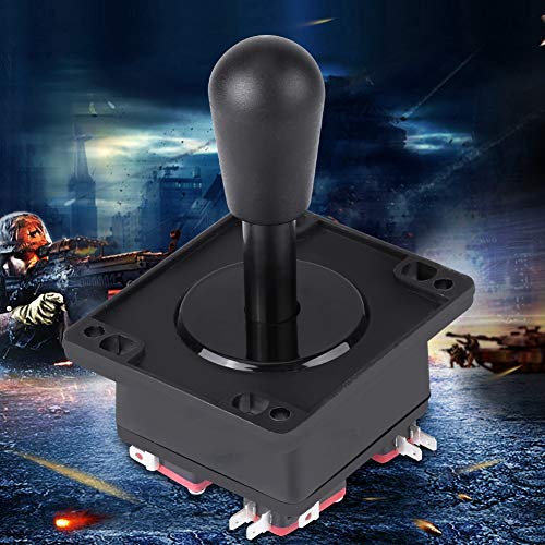 Joystick, Plastic Black American Style Arcade Joystick with Microswitch for DIY Arcade Game Machine Parts for Gifts