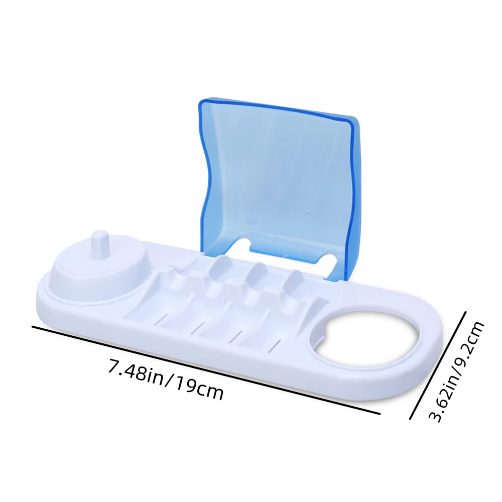 LSTCPGLAI Electric Toothbrush Stand Mount Brush Head Organizer Box Electric Toothbrush Head Holder Suitable for Most Toothbrushes