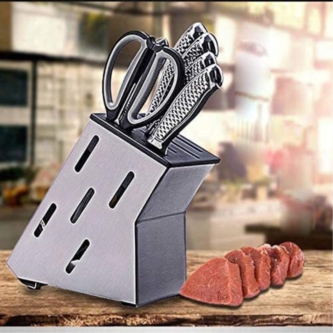 Knife Block Knife Holder Stainless Steel Knife Holder Ventilated Dry Knife Rack Kitchen Knife Shelf Storage Tool Knife Storage Knife Stand Knife Organizer