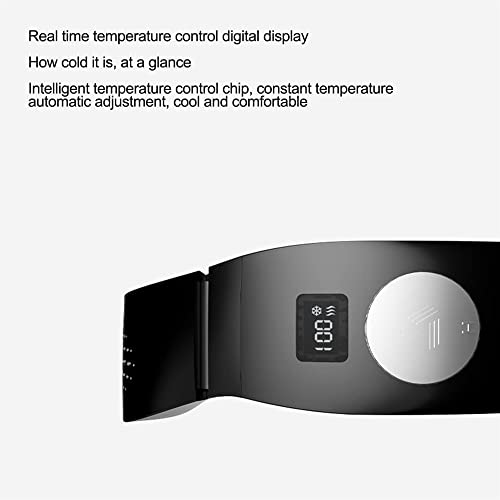Hanging Neck Fan Mobile Air Conditioner Neckband Portable Fan Air Cooler For Winter Heating Warmer USB Cooling 2.24 (Color : Black)