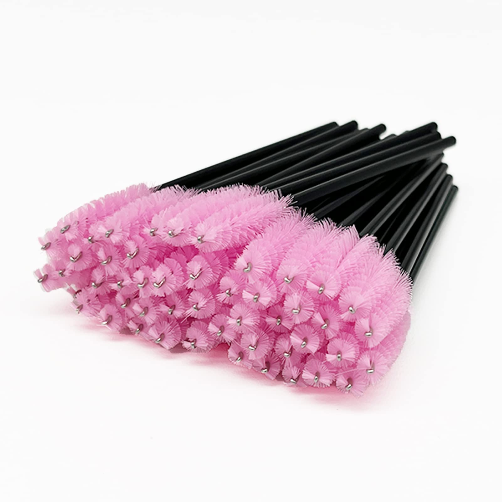 LLTGMV Spoolies Disposable Eyelash Mascara Brushes Wands Applicator Makeup Kits for Makeup & Gift Ideas - Pink