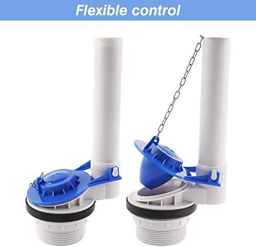 Hygie Rinse 2 Packs Toilet Flapper 2 Inch, Universal Toilet Flapper Replacement for American Standard Toilets, Toilet Tank Repair Kit Rubber Flapper Replacement with Flapper Chain