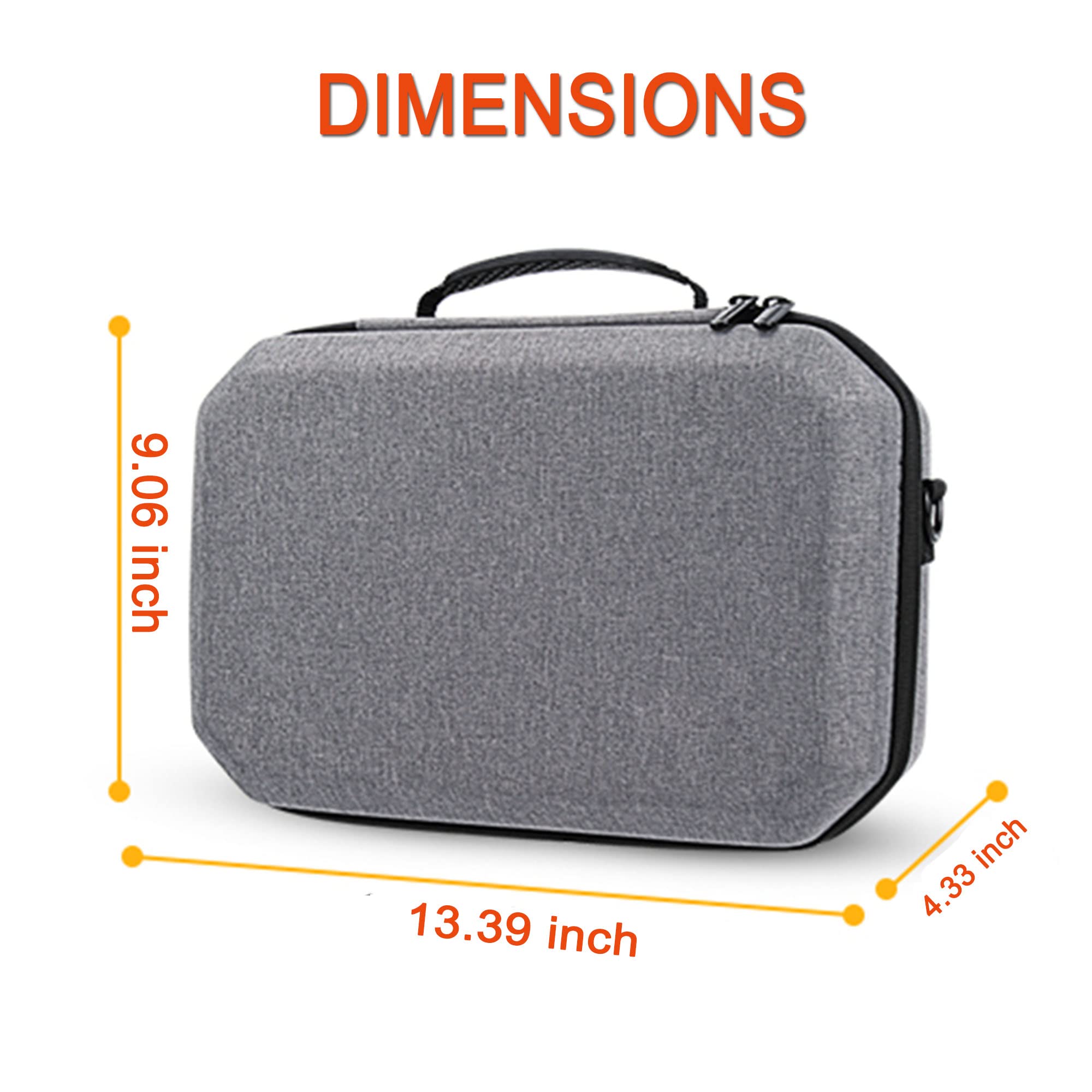 Hard Carrying Case for Oculus Quest 2 Head Elite Strap and Oculus Quest 2 All-in-one VR Headset Storage Bag Suitable fit Meta Quest 2 Accessories for Travel and Home Storage
