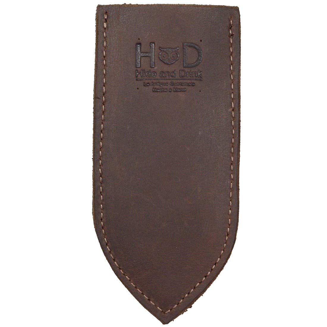 Hide & Drink, Rustic Thick Leather Cast Iron Hot Handle Cover (Small), Skillet Panhandle Grips, Frying Pan, Heat Protection, Kitchen Essentials Handmade Includes 101 Year Warranty :: Bourbon Brown