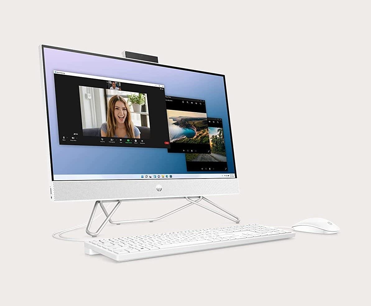 HP Newest 24" FHD IPS Touchscreen All-in-One Desktop, Intel 4-Core Pentium Silver J5040, 16GB DDR4 512GB SSD, Intel UHD Graphics, WiFi, Bluetooth, RJ-45, Card Reader, Win11 Pro