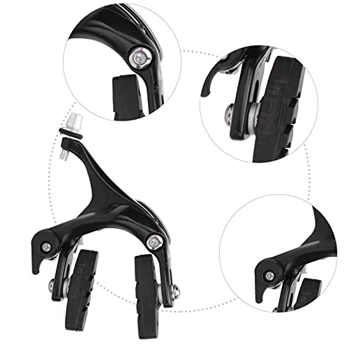 Kadimendium Bike C Caliper Brake Accessory Road Bicycle Fixed Gear Equipment Robust Exquisite Workmanship for Home Entertainment for School Sports(Black-Front Clip)