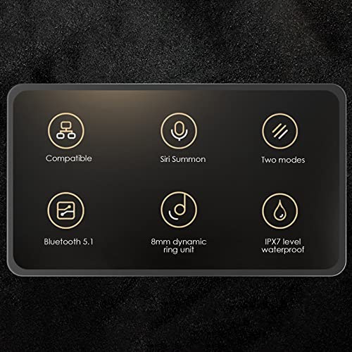 HelloCreate True Wireless Bluetooth Earbuds Mini in- Ear Earphone with Game/Music Mode, Low Latency Bluetooth Earbuds