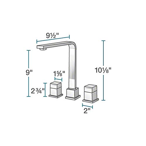 MR Direct 744C Chrome 2-Handle Standard Kitchen Faucet
