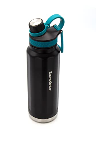 Samsonite, 32 oz Insulated Water Bottle, Stainless Steel Double Walled Vacuum Flask for Cold or Hot Drinks, Food Grade, BPA Free Top, Great for Biking, Jogging, and at The Gym