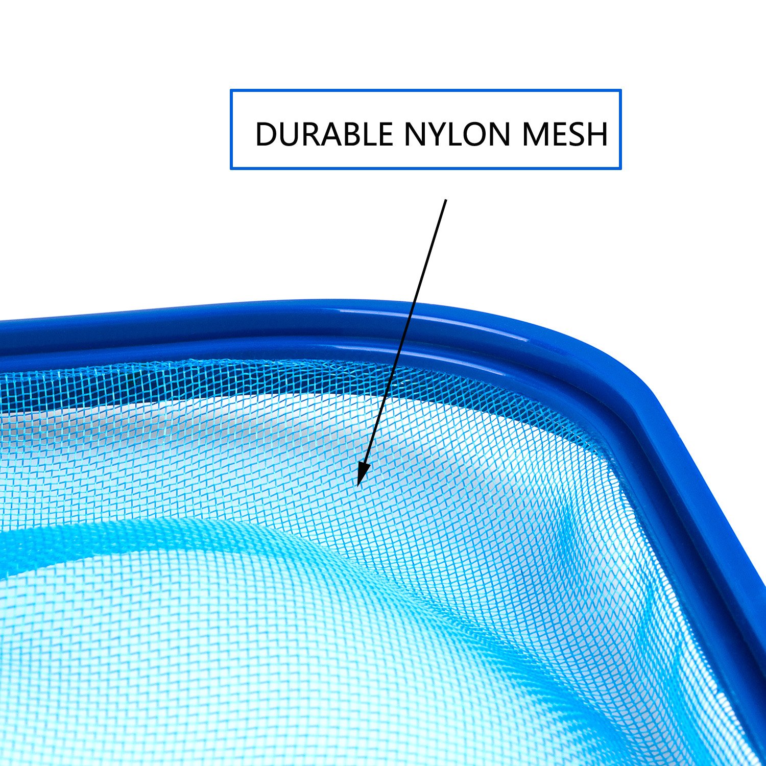 Leaf Skimmer Net Swinging Pool Skimmer Above Ground Pool Maintenance - Fine Mesh Net - for Cleaning Surface of Swimming Pools, Hot Tubs, Spas and Fountains
