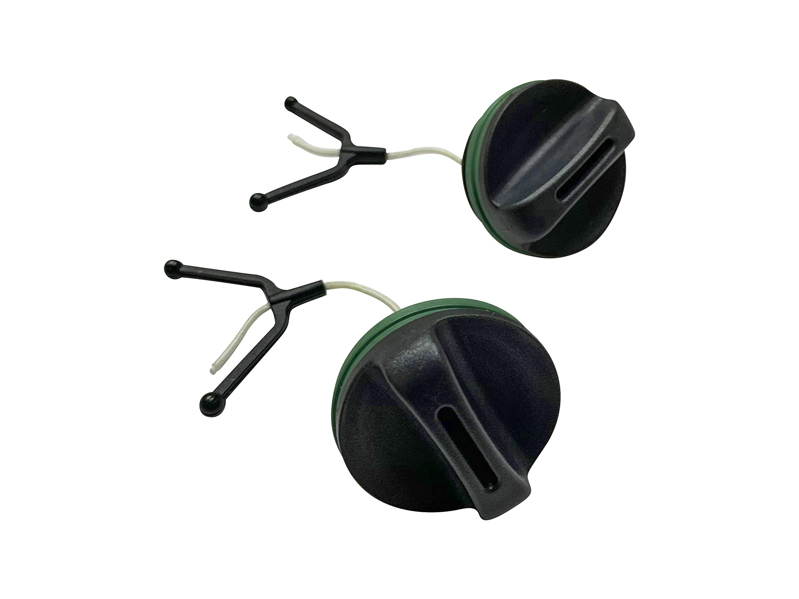 Fuel & Oil Cap Leak Proof Tested (2 PACK) Compatible with Husqvarna chainsaw 288 365 357 359 390 395 455 Rancher Parts OEM 537215202 537 21 52-02