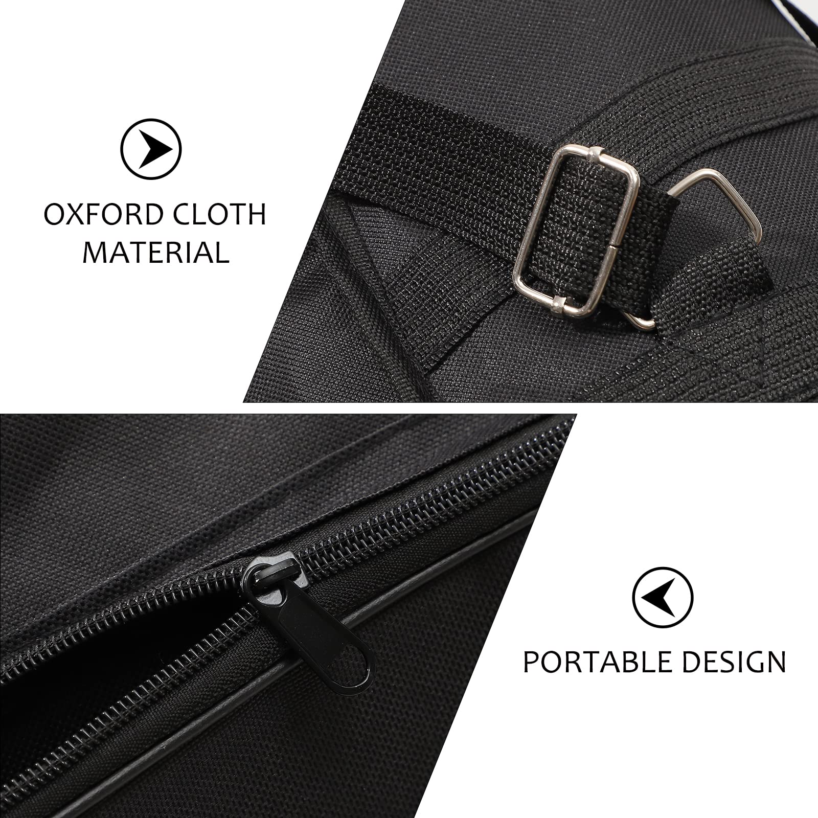 Generic Trombone Bag Gigbag Oxford Waterproof Alto Tenor Trombone Backpack with Adjustable Shoulder Strap Padded Trombone Carrying Bag Soft Case (black), 91X37X7CM, (14DG2337LIRE)