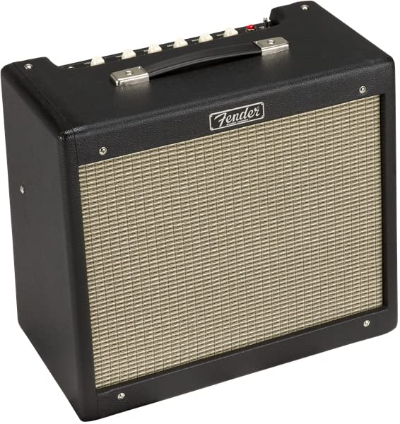 Fender Blues Junior Guitar Amplifier - Lacquered Tweed Bundle with Instrument Cable, Amperstand Guitar Cradle, Tuner, and Austin Bazaar Exclusive 24-Pack Picks