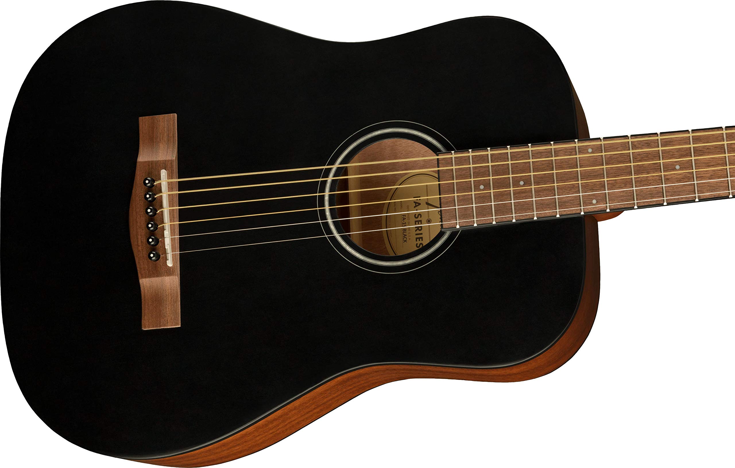 Fender FA-15 3/4-Scale Kids Steel String Acoustic Guitar - Natural Bundle with Gig Bag, Tuner, Strap, Picks, Fender Play Online Lessons, and Austin Bazaar Instructional DVD